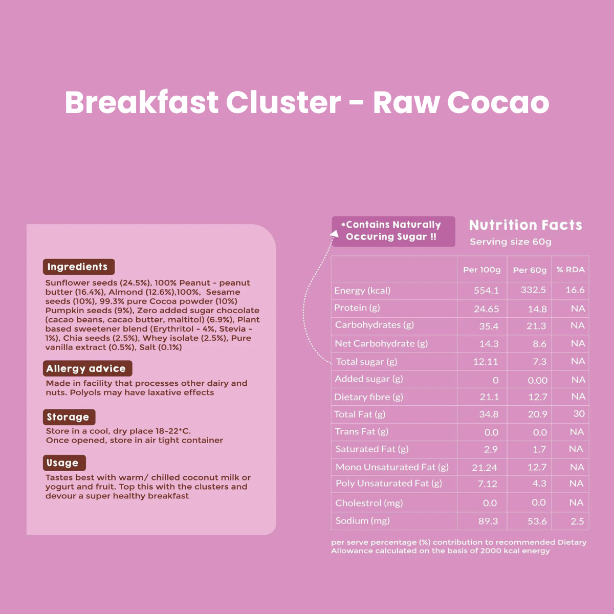 Breakfast Clusters | Raw Cacao – Kilobeaters