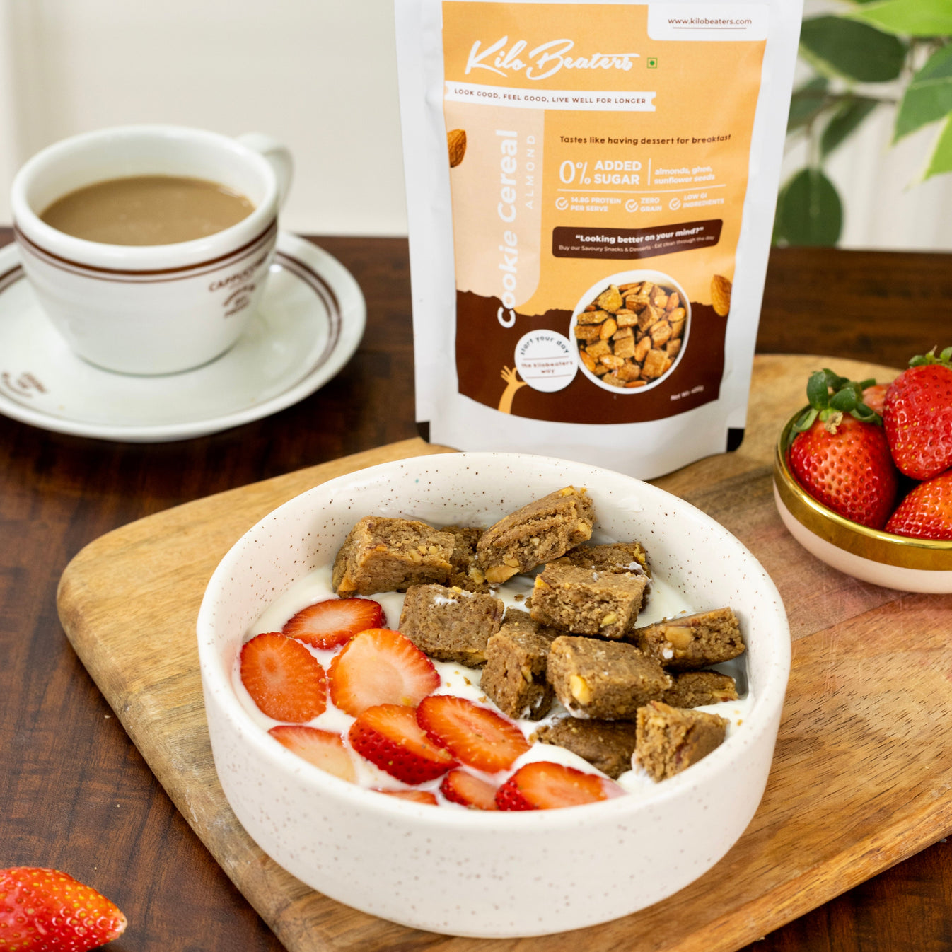 Almond Cookie Cereal | High-Protein Breakfast Alternative – Kilobeaters